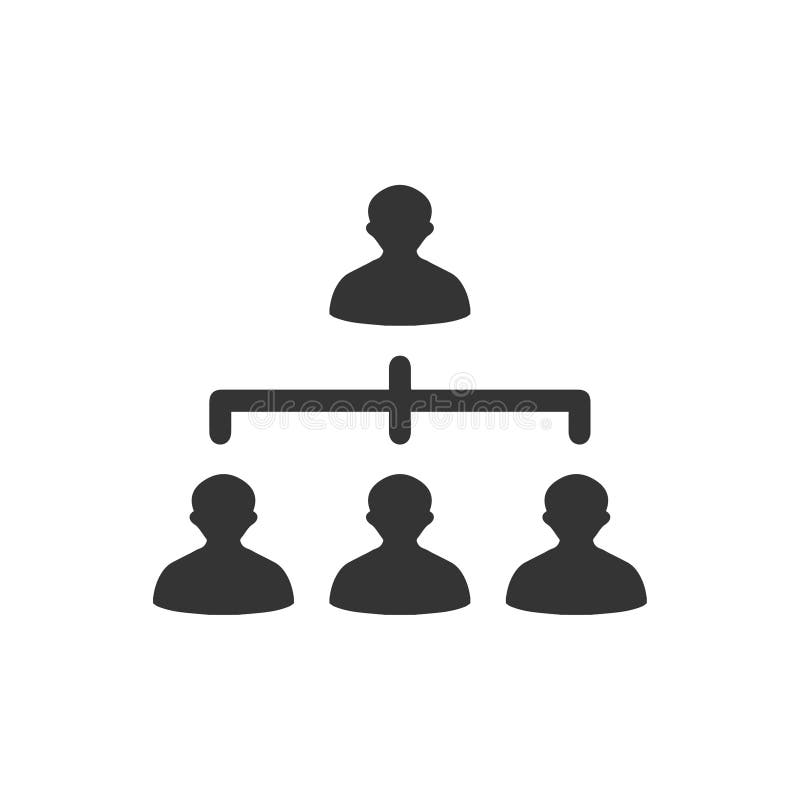 Hierarchy, Team Building Icon Stock Vector - Illustration of icon ...