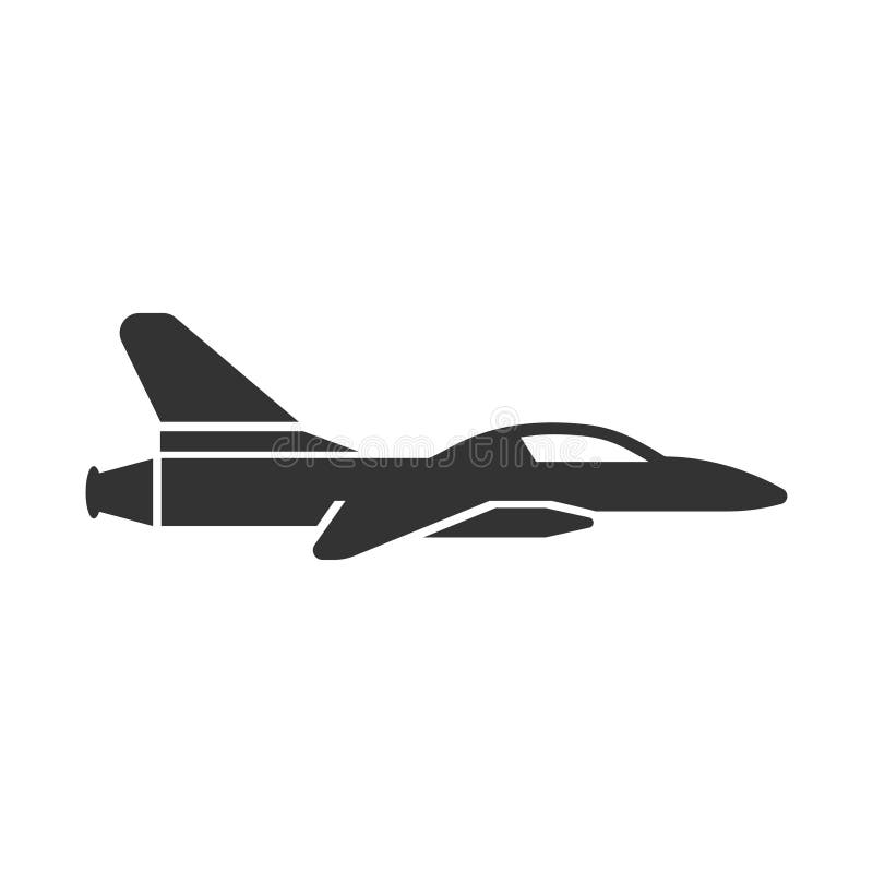 Jet plane icon stock vector. Illustration of military - 260610082