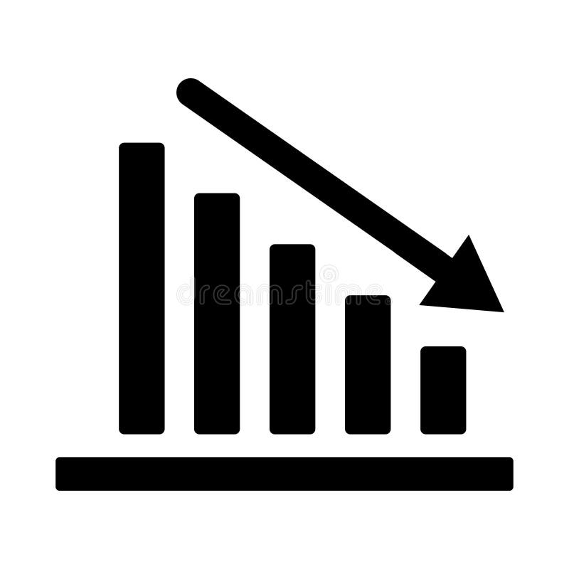 Loss Vector Icon stock vector. Illustration of trans - 198842023