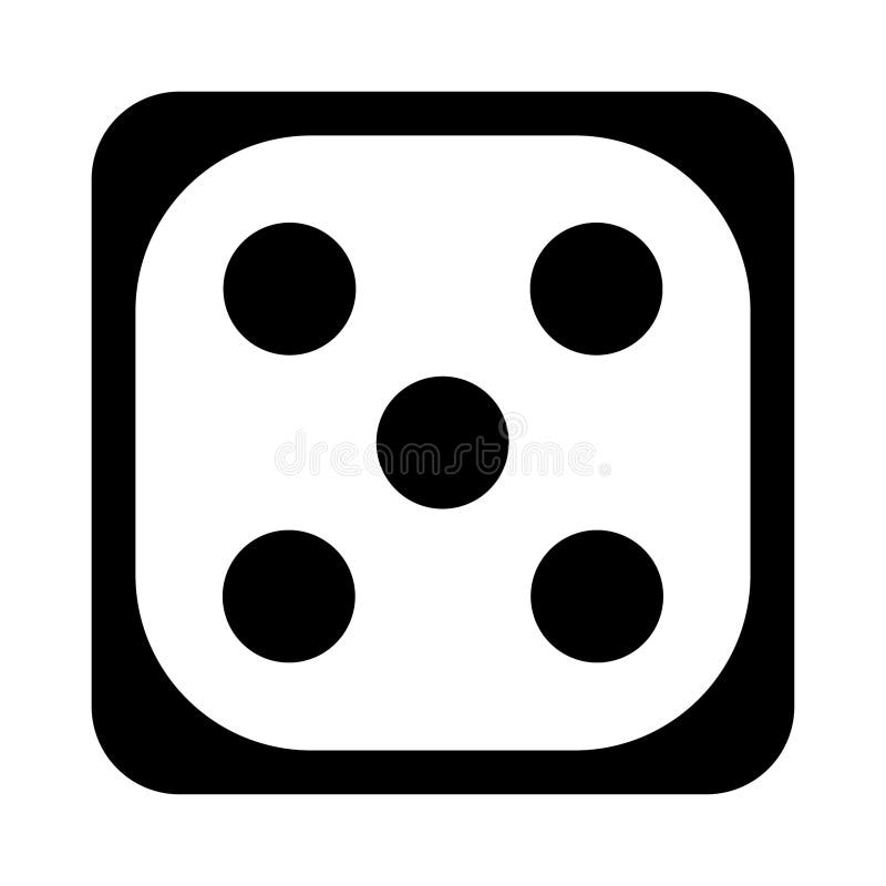 Ludo Dice Five Icon stock vector. Illustration of bangladesh - 308138802