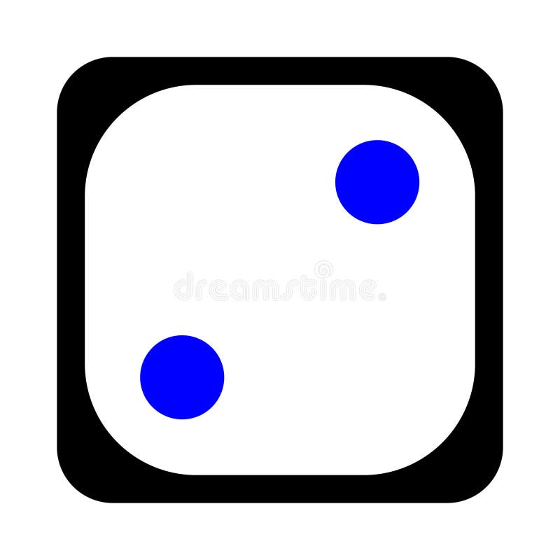 Ludo Dice Two Icon stock vector. Illustration of symbol - 308138534