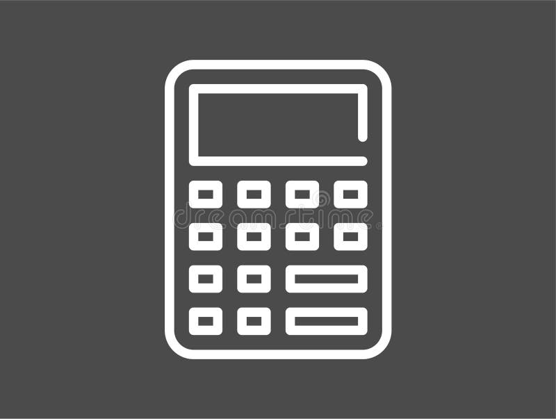 Calculator Vector Icon Sign Symbol Stock Vector - Illustration of ...