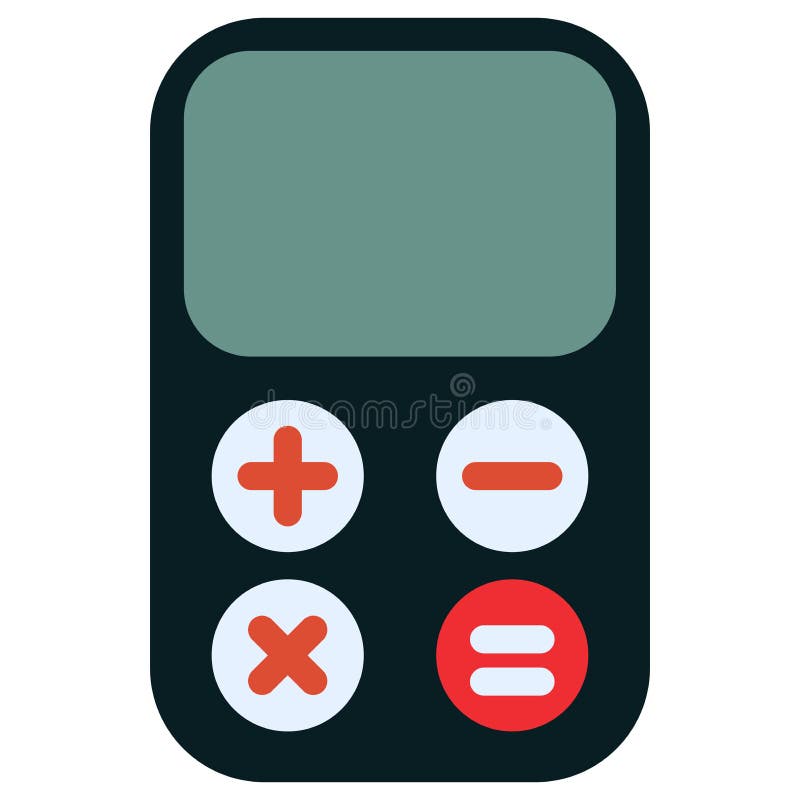Math Calculator Icon. Calculator Sign Symbol Icon Vector Illustration ...