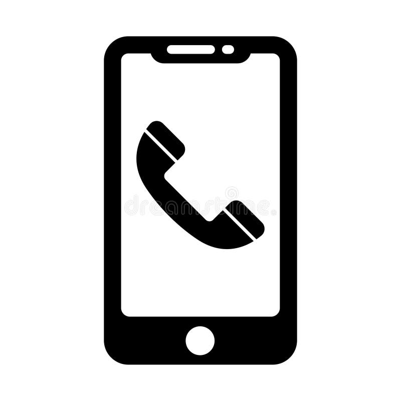 Mobile Call Icon stock vector. Illustration of vector - 308137480
