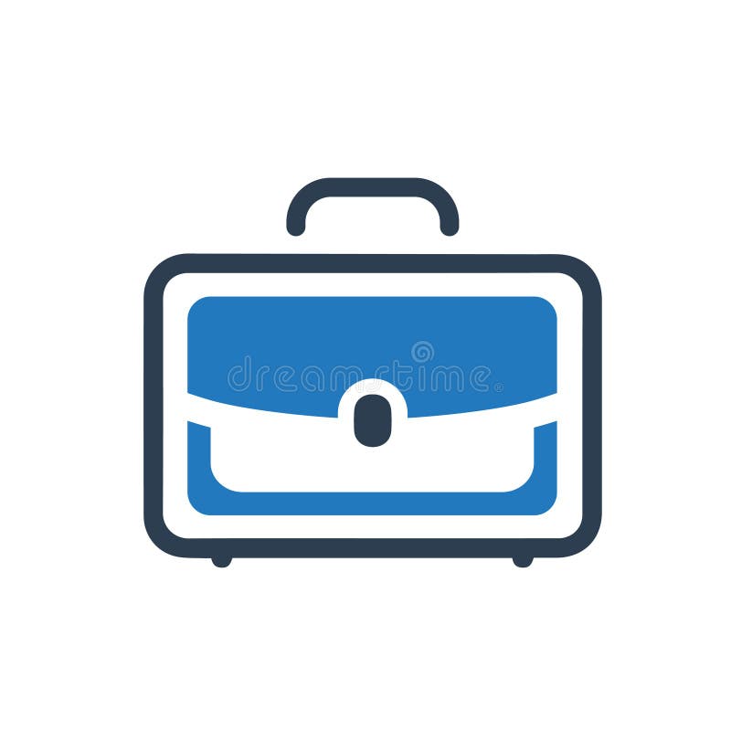 Office Bag Icon stock vector. Illustration of career - 120242650