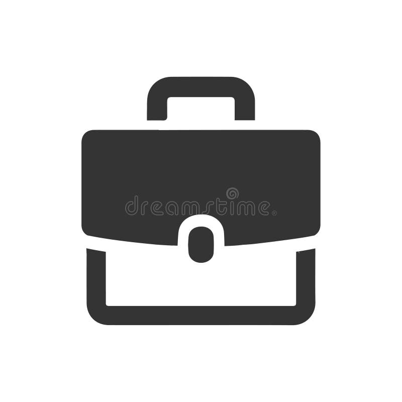 Office Bag Icon stock vector. Illustration of vector - 112019899