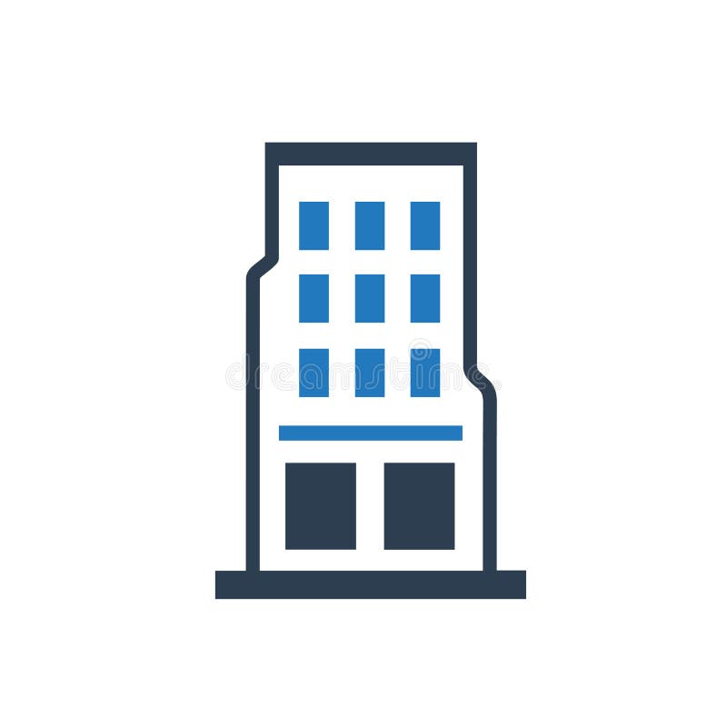 Office Building Icon stock vector. Illustration of home - 120242616