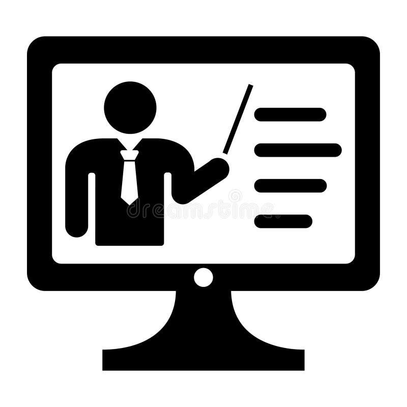 Online Training Icon stock vector. Illustration of meticulously - 270576889