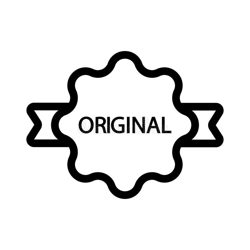 Original tag, label icon stock illustration. Illustration of sticker ...
