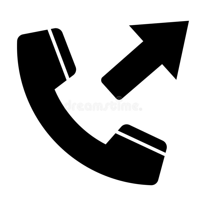 Outgoing call icon stock vector. Illustration of symbol - 240916259