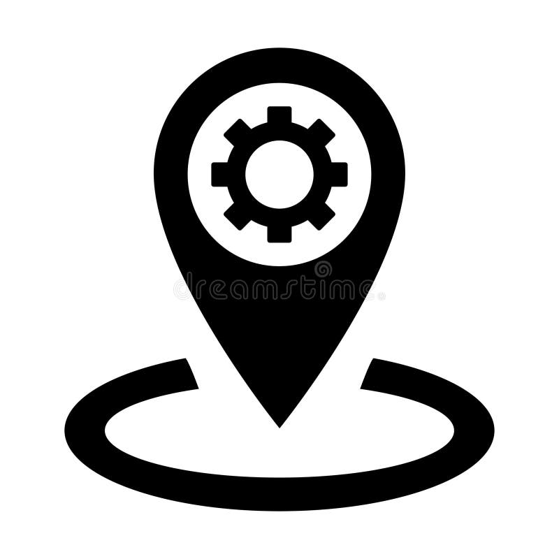 Place Optimization Icon stock vector. Illustration of local - 308138169