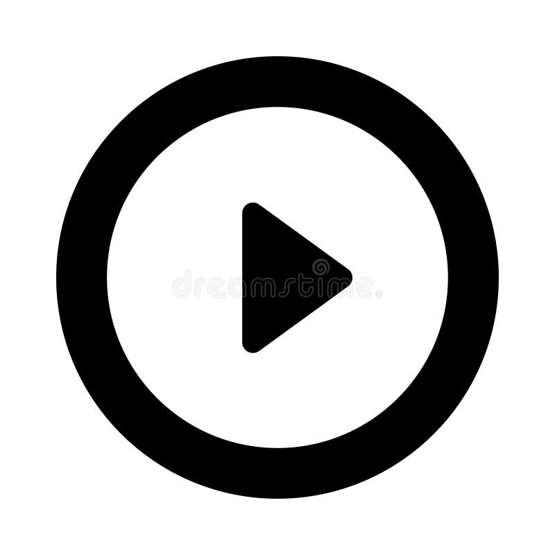 Play Arrow Icon stock vector. Illustration of button - 243635820