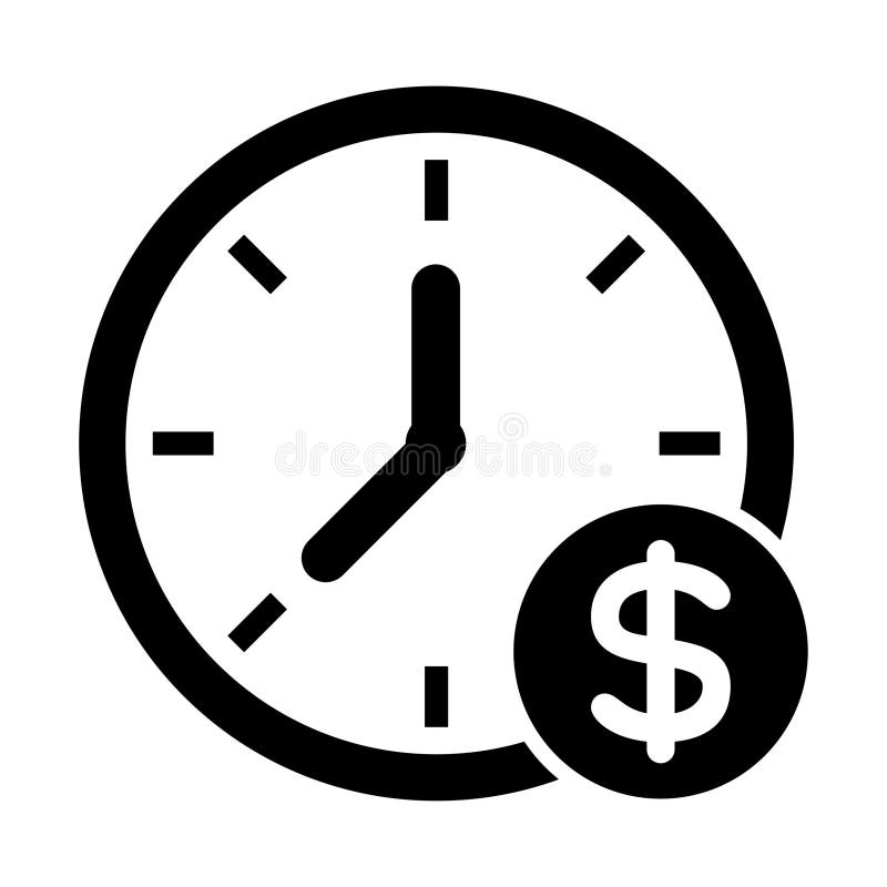 Productive Time Icon in Outline Style Stock Vector - Illustration of ...