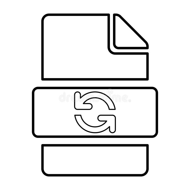 Refresh File Icon stock vector. Illustration of designed - 286663244