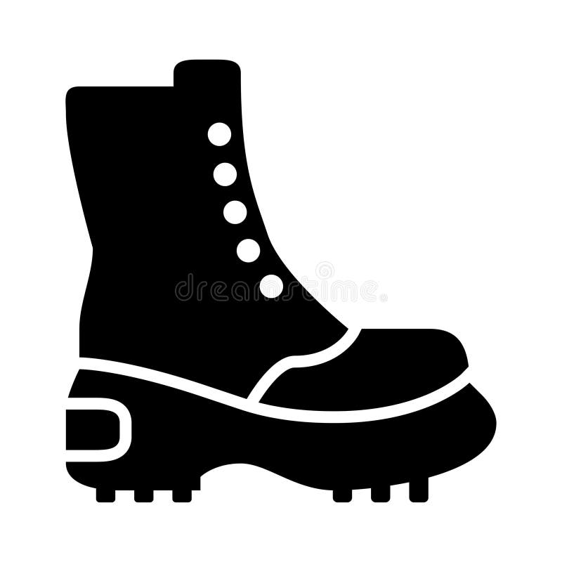 Safety boots Icon stock vector. Illustration of symbol - 346920156