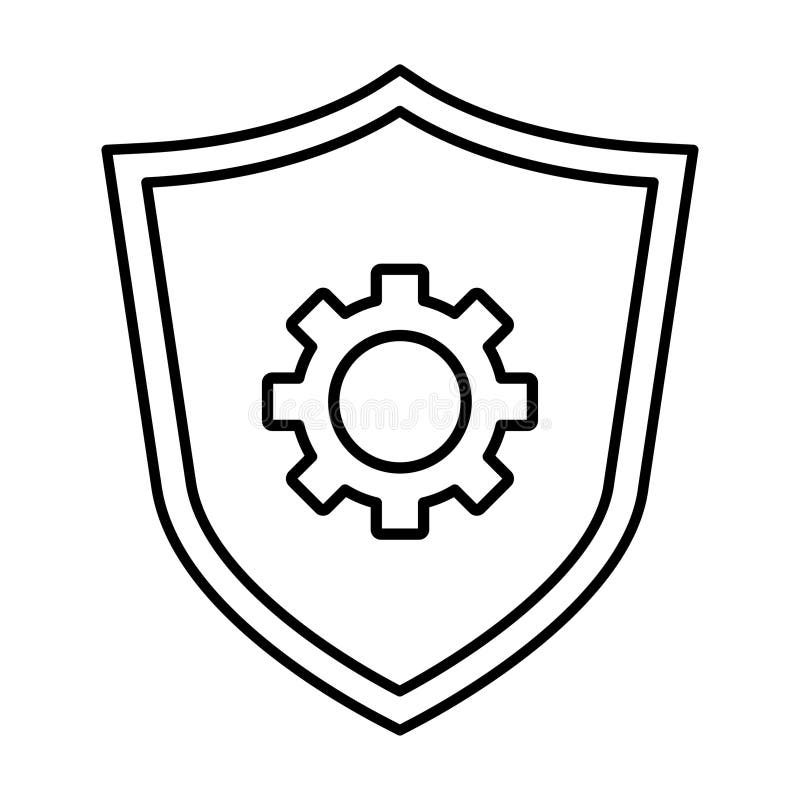 Security Configuration Icon of 3 Types Color, Black and White, Outline ...