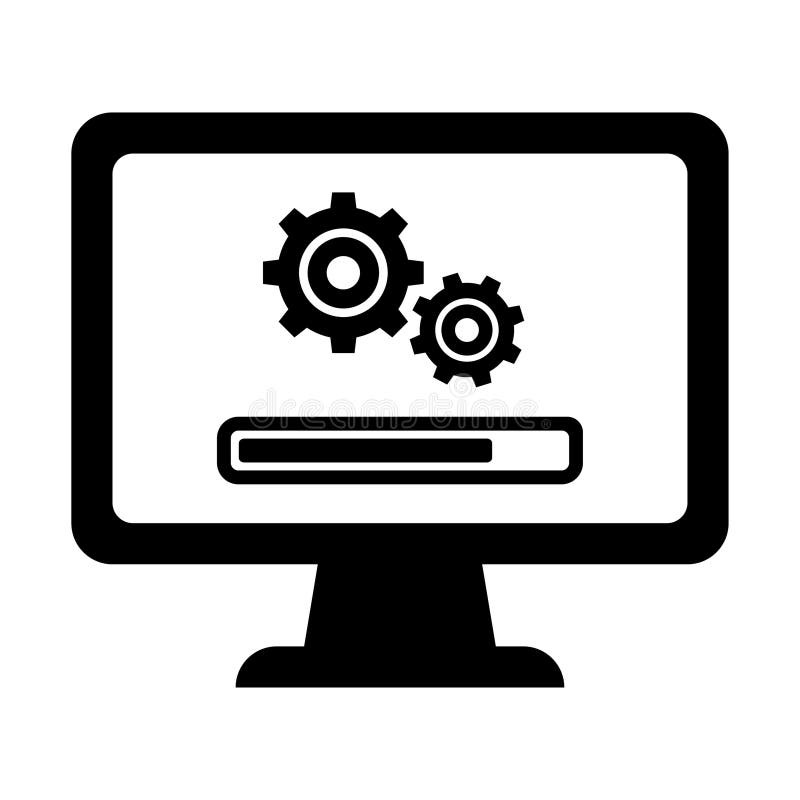 Software Install Icon stock illustration. Illustration of approved ...