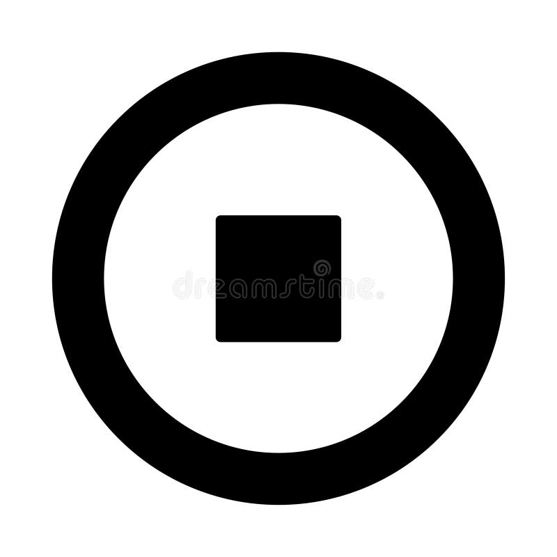 Stop Arrow Icon stock vector. Illustration of design - 243635775