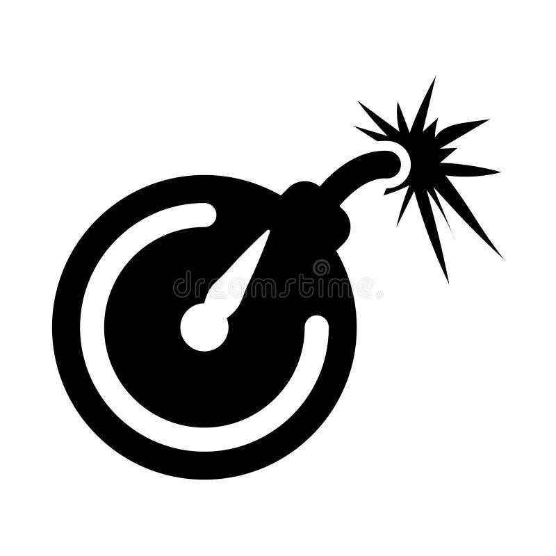 Time Bomb Icon stock vector. Illustration of symbol - 308136382