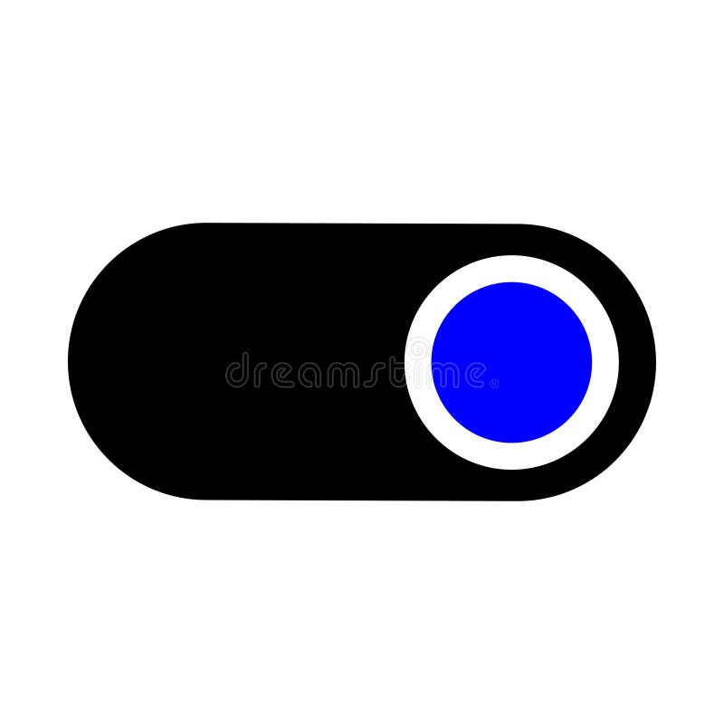 Toggle Icon of 3 Types Color, Black and White, Outline. Isolated Vector ...