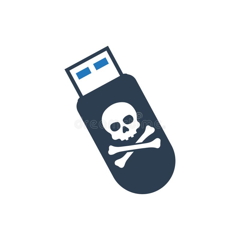 Usb Hacker Icon stock vector. Illustration of flash - 111769969