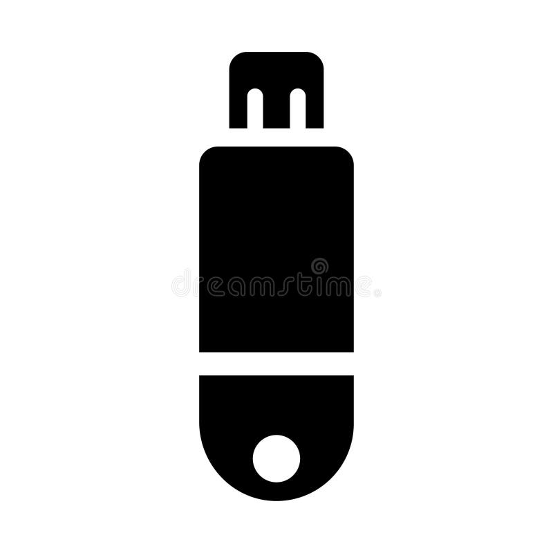USB Pendrive Icon stock vector. Illustration of symbol - 366374405