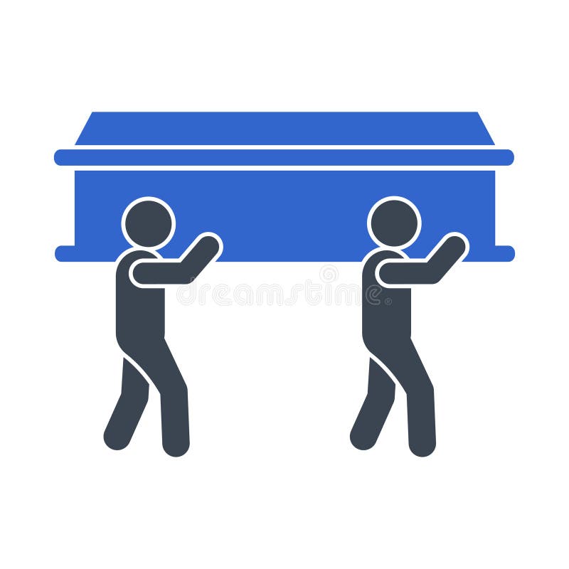 War death icon stock vector. Illustration of carry, funeral - 260610035