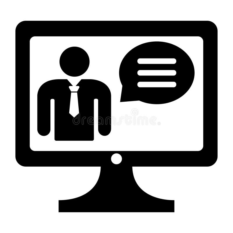 Webinar Icon stock vector. Illustration of sign, symbol - 270576901