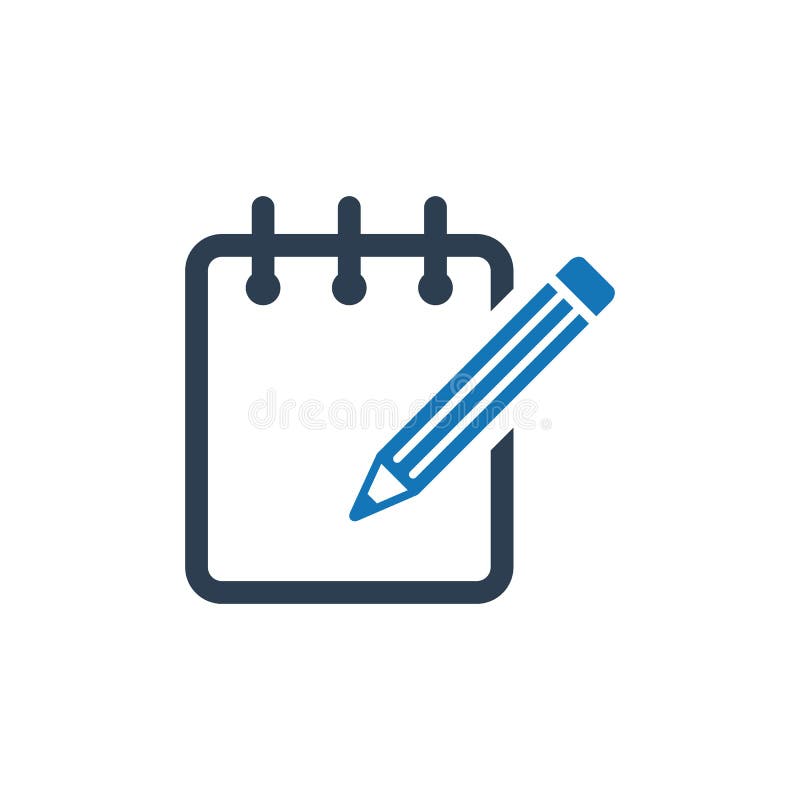 Write Note Icon. Vector Graphics Stock Vector - Illustration of message ...