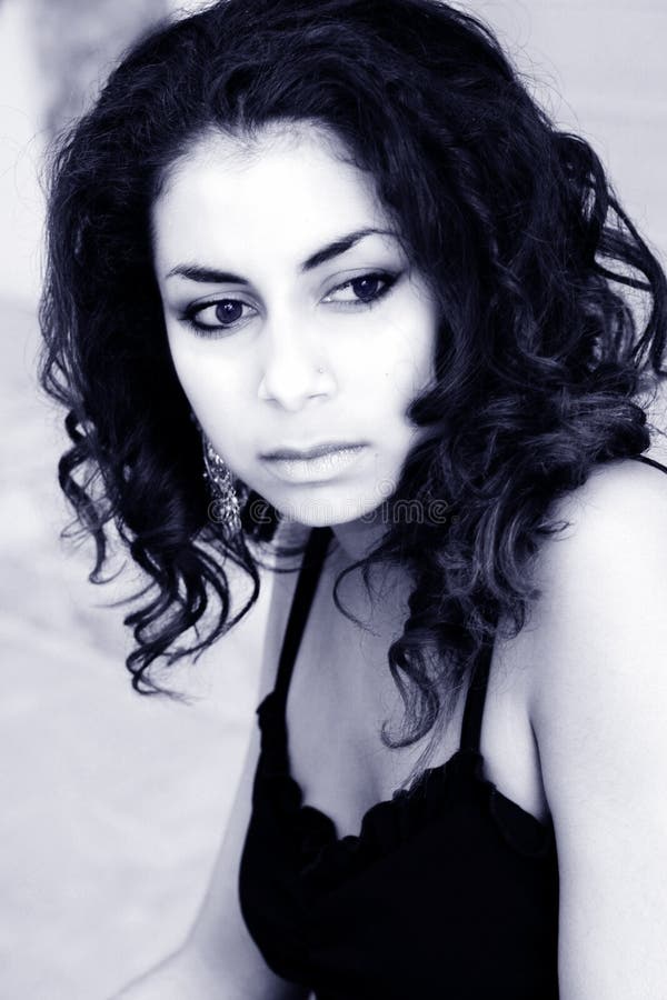 Beautiful Middle Eastern Girl Stock Image - Image of teen, black: 332089