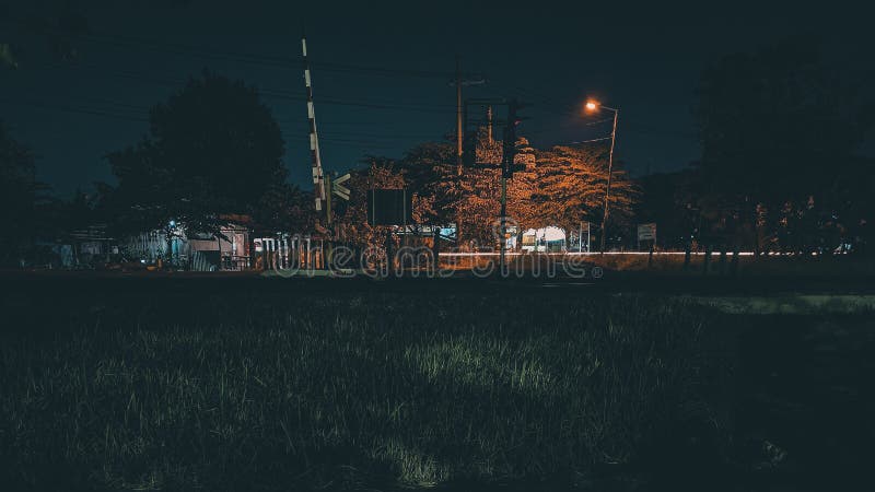 Beautiful Midnight Ocean View with Moonrise and Ca Stock Image - Image ...