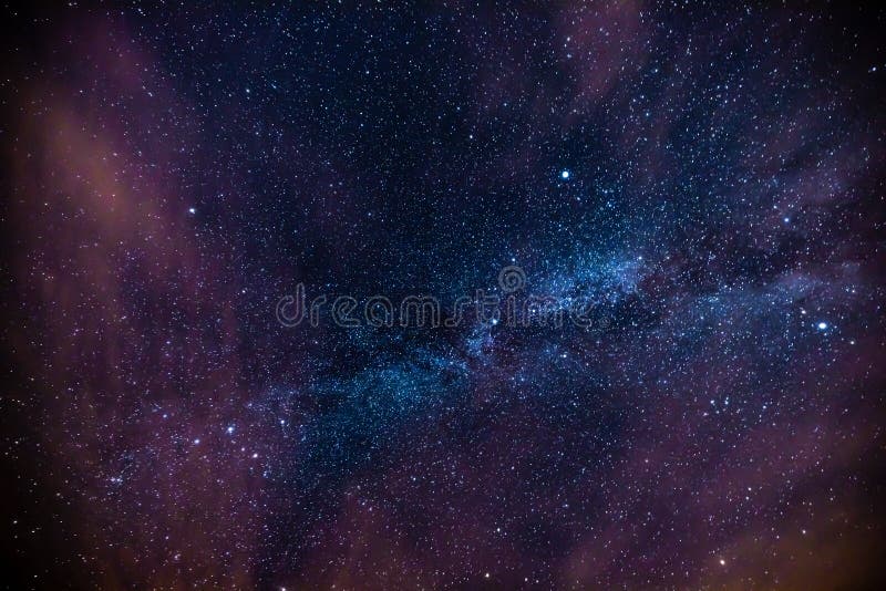 Beautiful Milky Way on a Starry Night Stock Image - Image of night ...