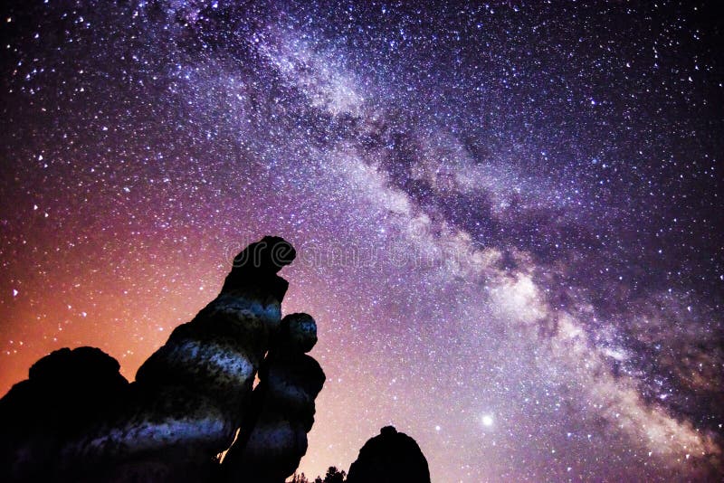 A Beautiful Milkyway on a Night Sky with Stars and Nice Background ...
