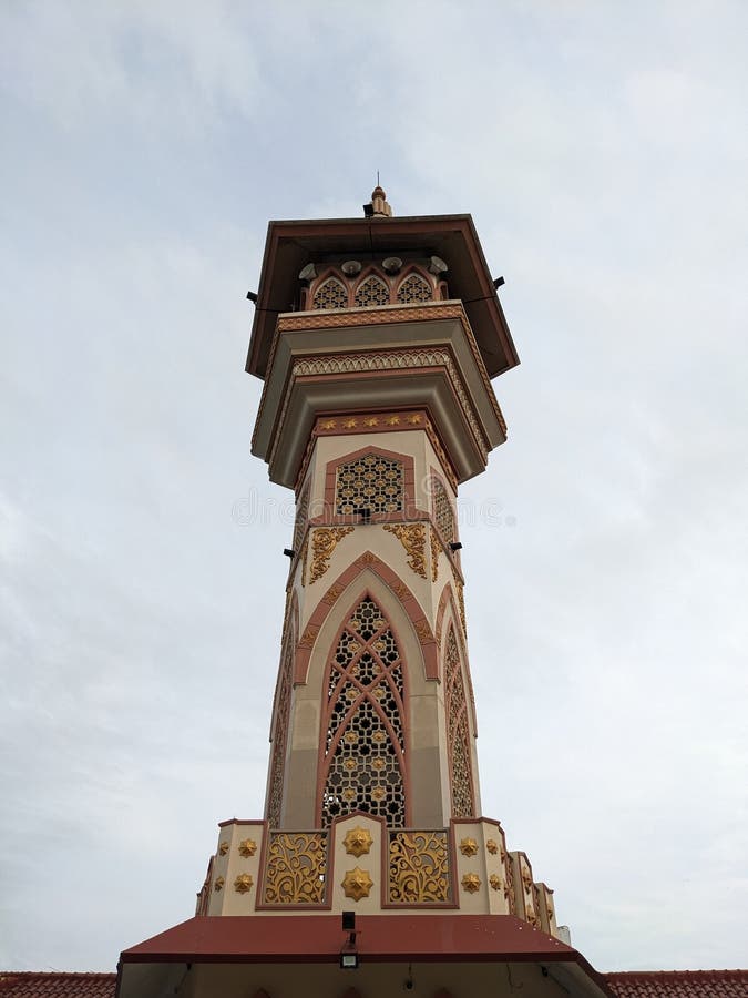 Beautiful Minaret of a Mosque Stock Photo - Image of mosque, minaret ...