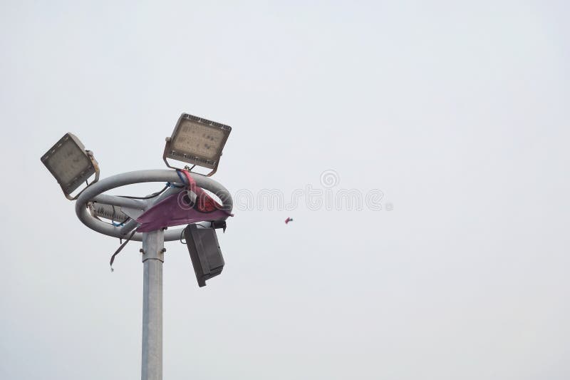 Beautiful Minimalist Light Pole View Stock Photo - Image of view ...