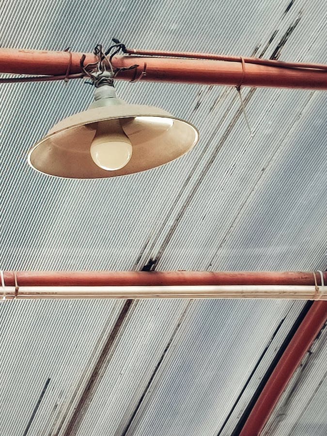 Beautiful Minimalist Photo of a Ceiling Light Stock Photo - Image of ...