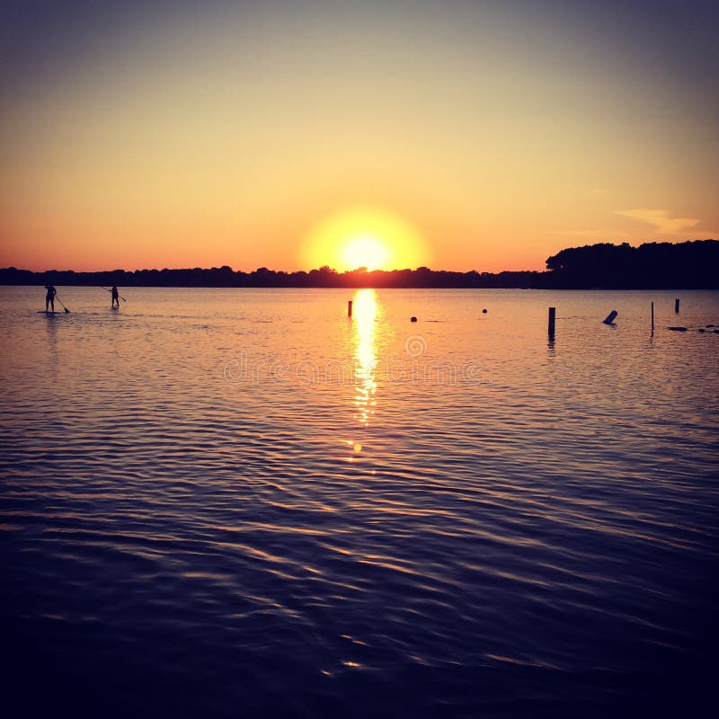 Beautiful Minnesota Sunset editorial stock photo. Image of love - 61965713