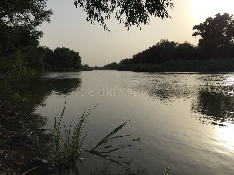 Beautiful Mirror River with Light Ripples on the Surface Stock Image ...
