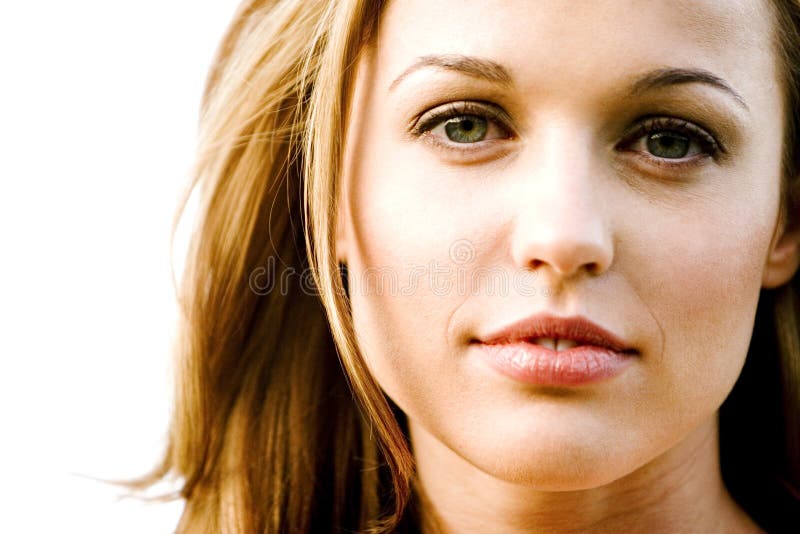 Model Looking Down stock image. Image of windy, smile - 2601557