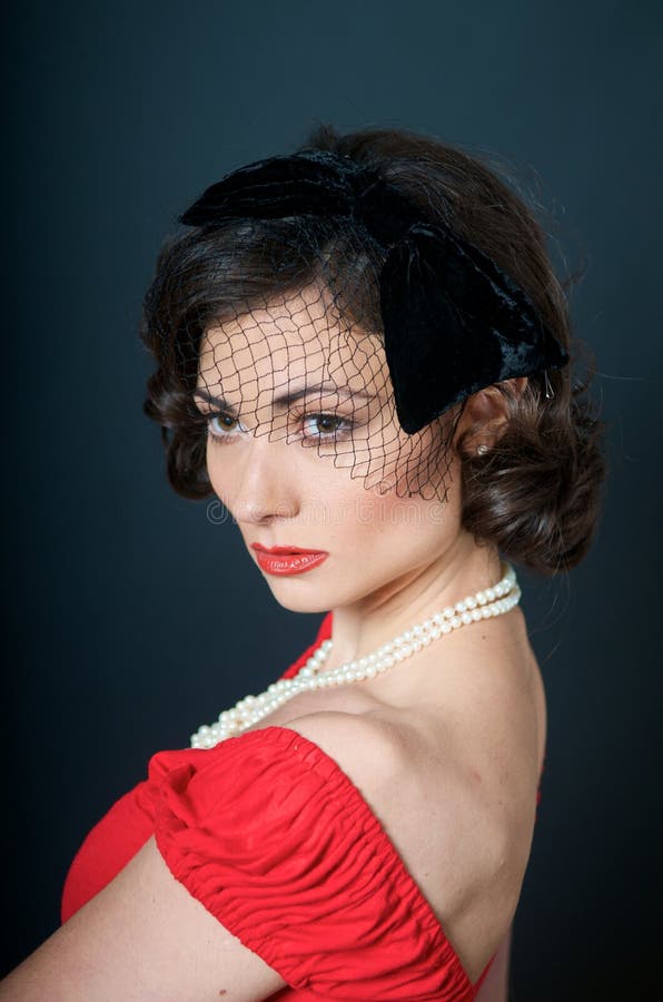 Beautiful Model with net stock image. Image of caucasian - 12355525