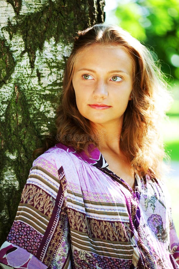 Beautiful Model in the Park Stock Photo - Image of grass, lifestyle ...