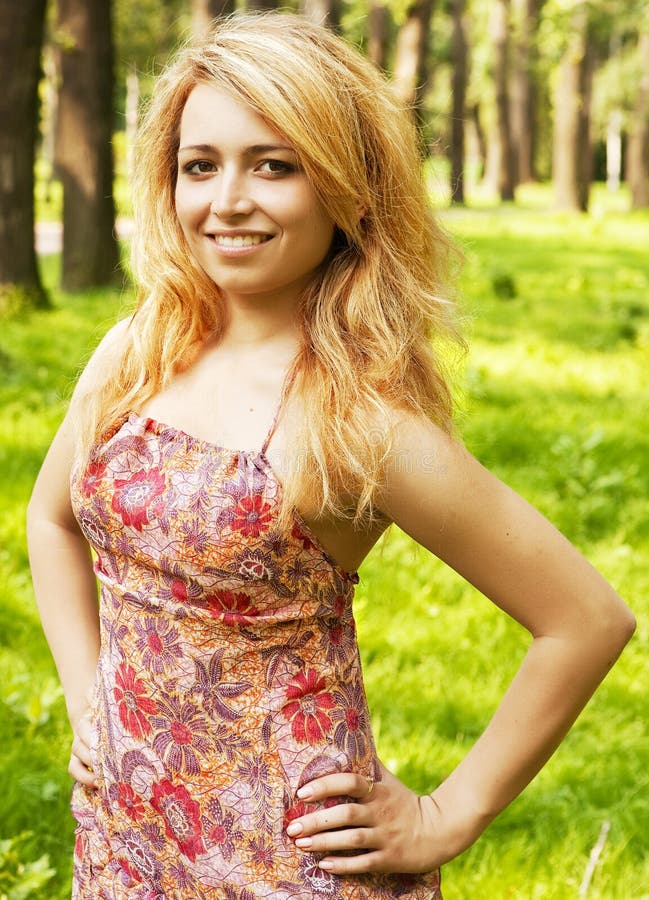 Beautiful Model in the Park Stock Image - Image of model, grass: 83919417