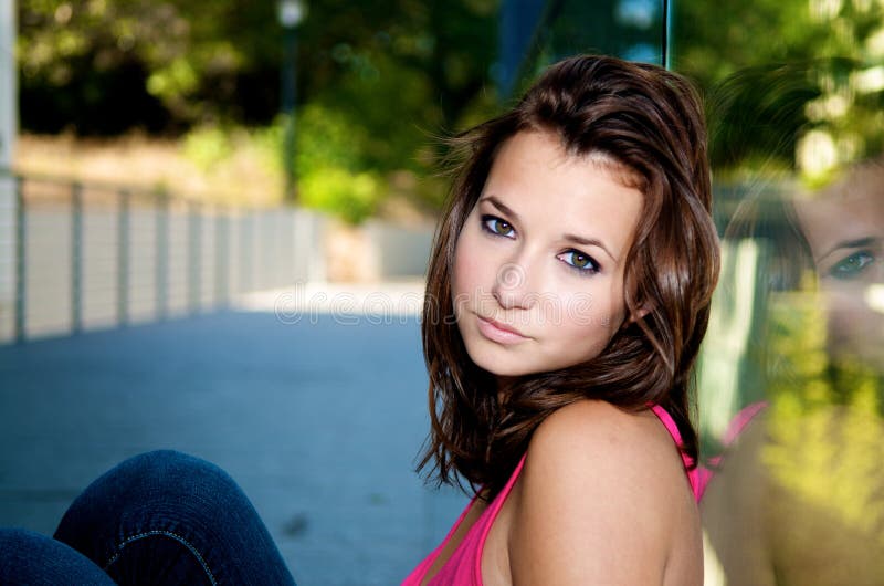 Beautiful Model in pink stock photo. Image of fashion - 11244528