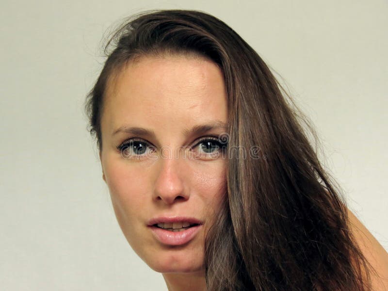 Beautiful Model Posing Nude Stock Image - Image of fashion, lying ...