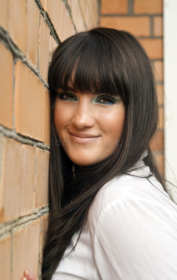 Beautiful model smiling stock image. Image of cosmetics - 20949915