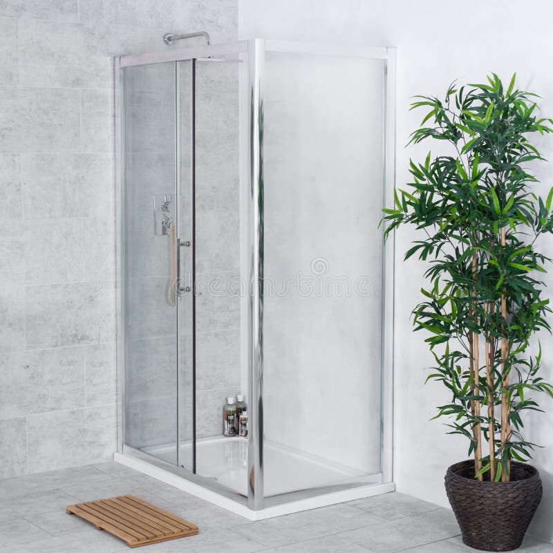 Beautiful Modern Bathroom Interior Stock Photo - Image of elegant ...