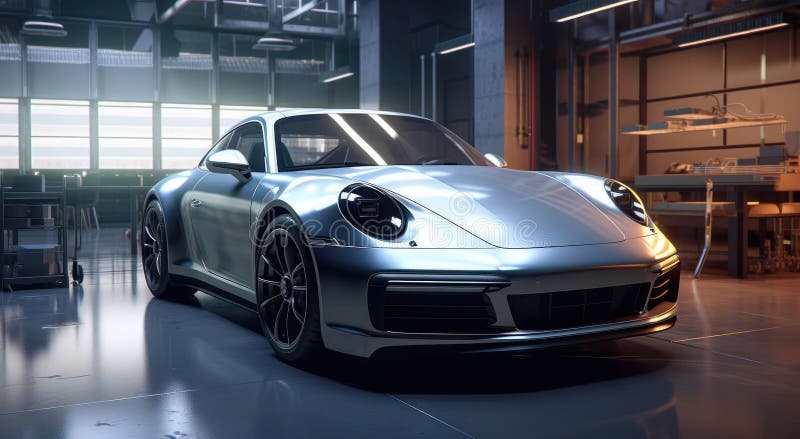 Beautiful Modern Car in the Interior Stock Image - Image of design ...