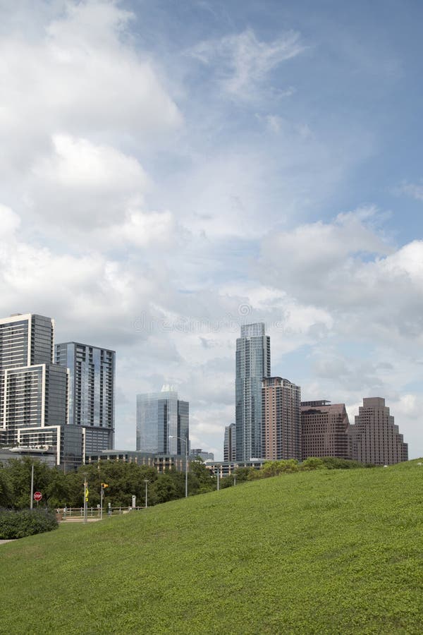Beautiful Modern City Austin Downtown Stock Image - Image of view ...