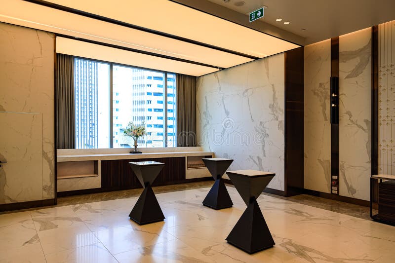 The Beautiful and Modern Corridor or Hallway of Modern Building ...