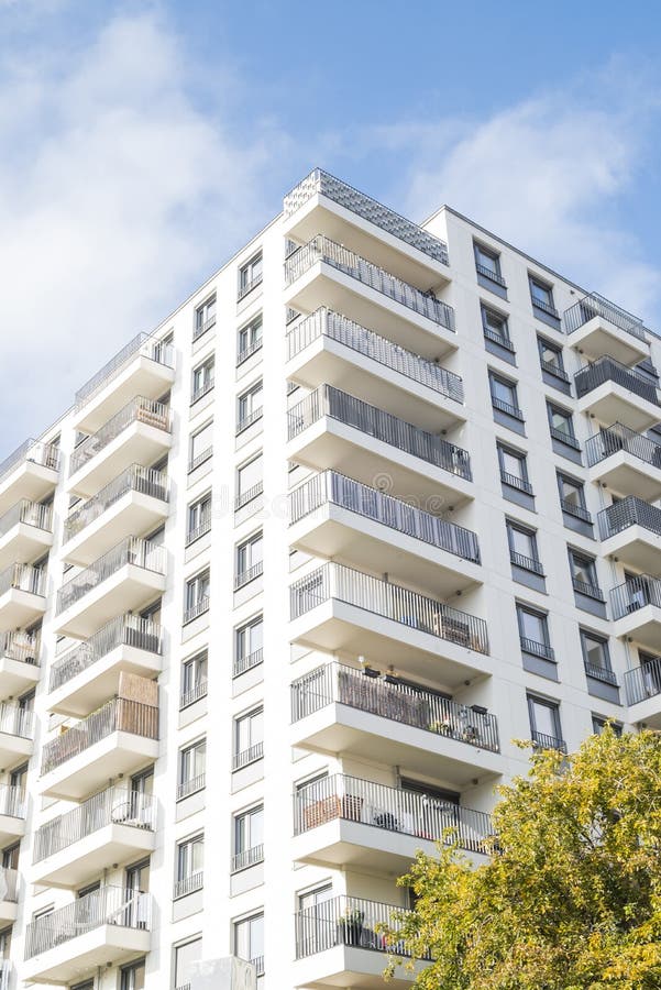 Beautiful Modern Design of a Residential Building with Windows ...